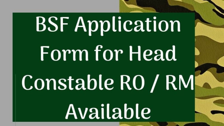 BSF Head Constable Application Form 2019 Aglasem - AglaSem News