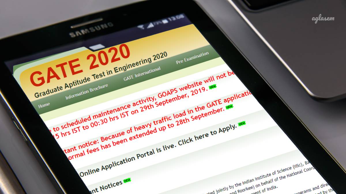 GATE 2020 - AglaSem News
