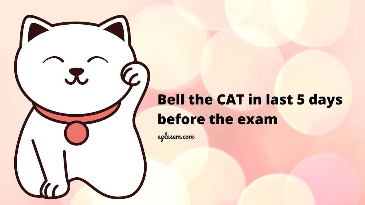 5 Things To Do in 5 Days Before CAT Exam 2020 To Ace It! - AglaSem News